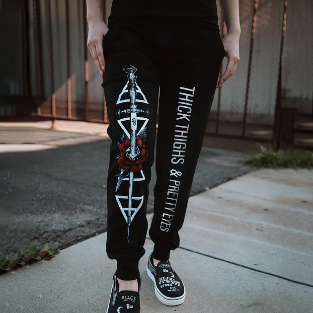 Thick Thighs & Pretty Eyes Pants – nazaline